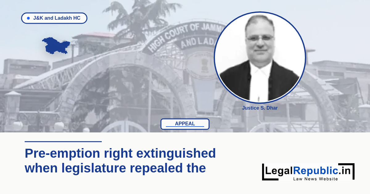 Jammu Kashmir Ladakh Hc — LegalRepublic.in